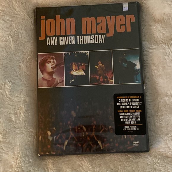 Media | John Mayer Any Given Thursday Dvd Movie | Poshmark